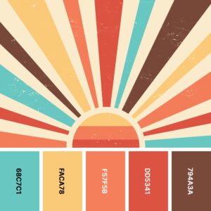 31 Retro Color Palettes for Throwback Designs | Color Meanings