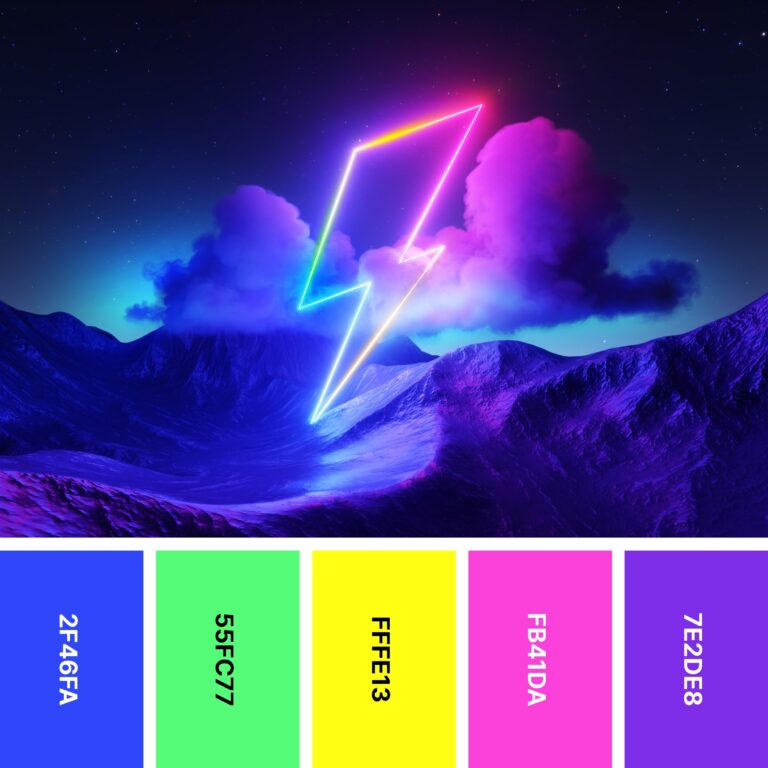 30 Neon Color Palettes For Vibrant Designs Color Meanings