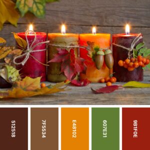30 Thanksgiving Color Palettes for Rustic Designs | Color Meanings