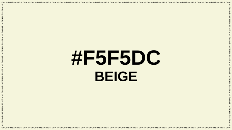 The Color Beige: Definition, Hex Code, History, Meaning, and Design ...