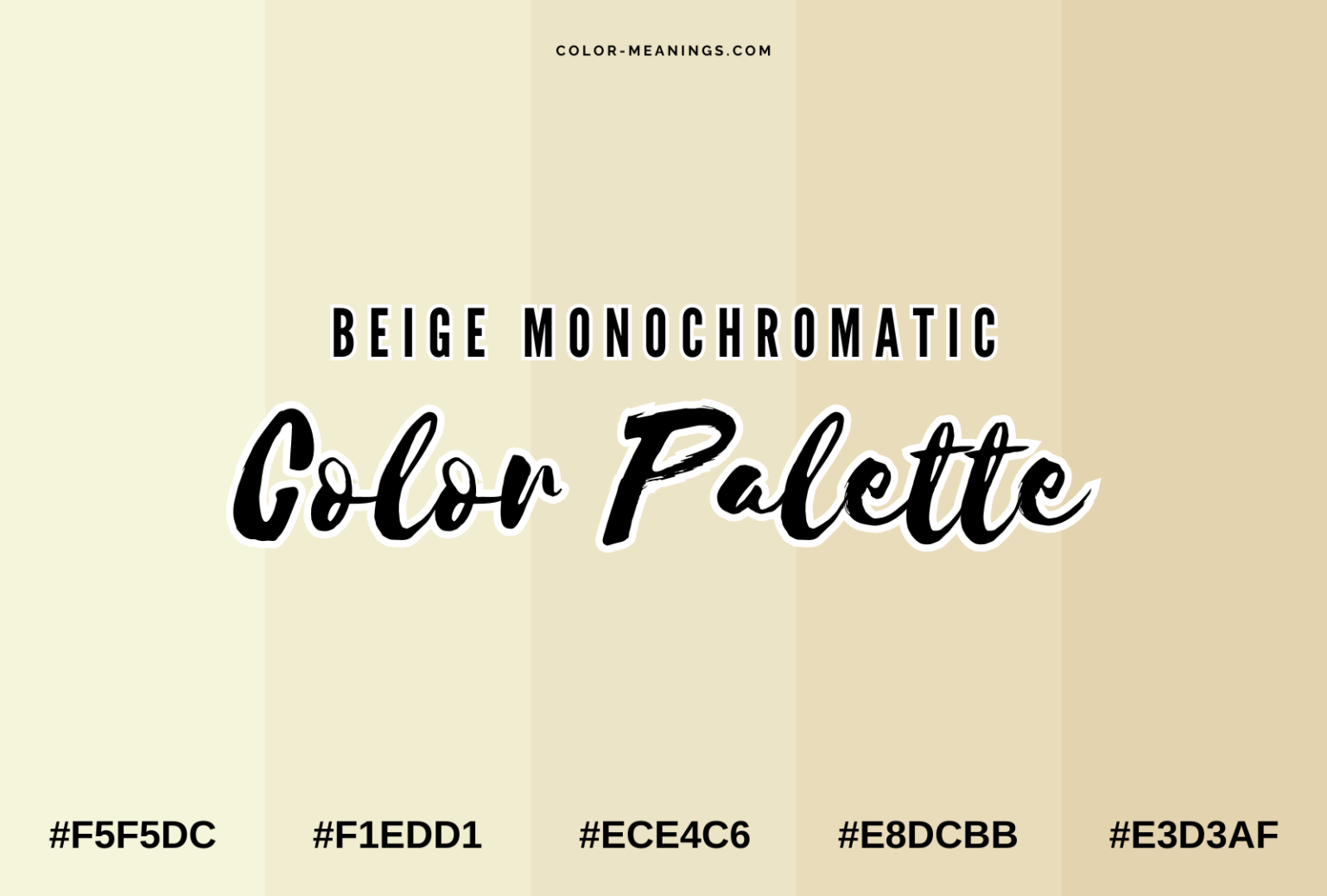 40 Monochromatic Color Palettes for Minimalistic Designs | Color Meanings