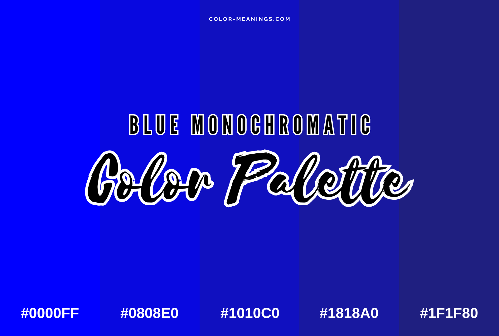 40 Monochromatic Color Palettes for Minimalistic Designs | Color Meanings