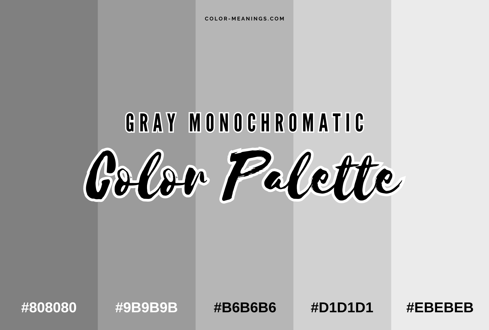 40 Monochromatic Color Palettes for Minimalistic Designs | Color Meanings