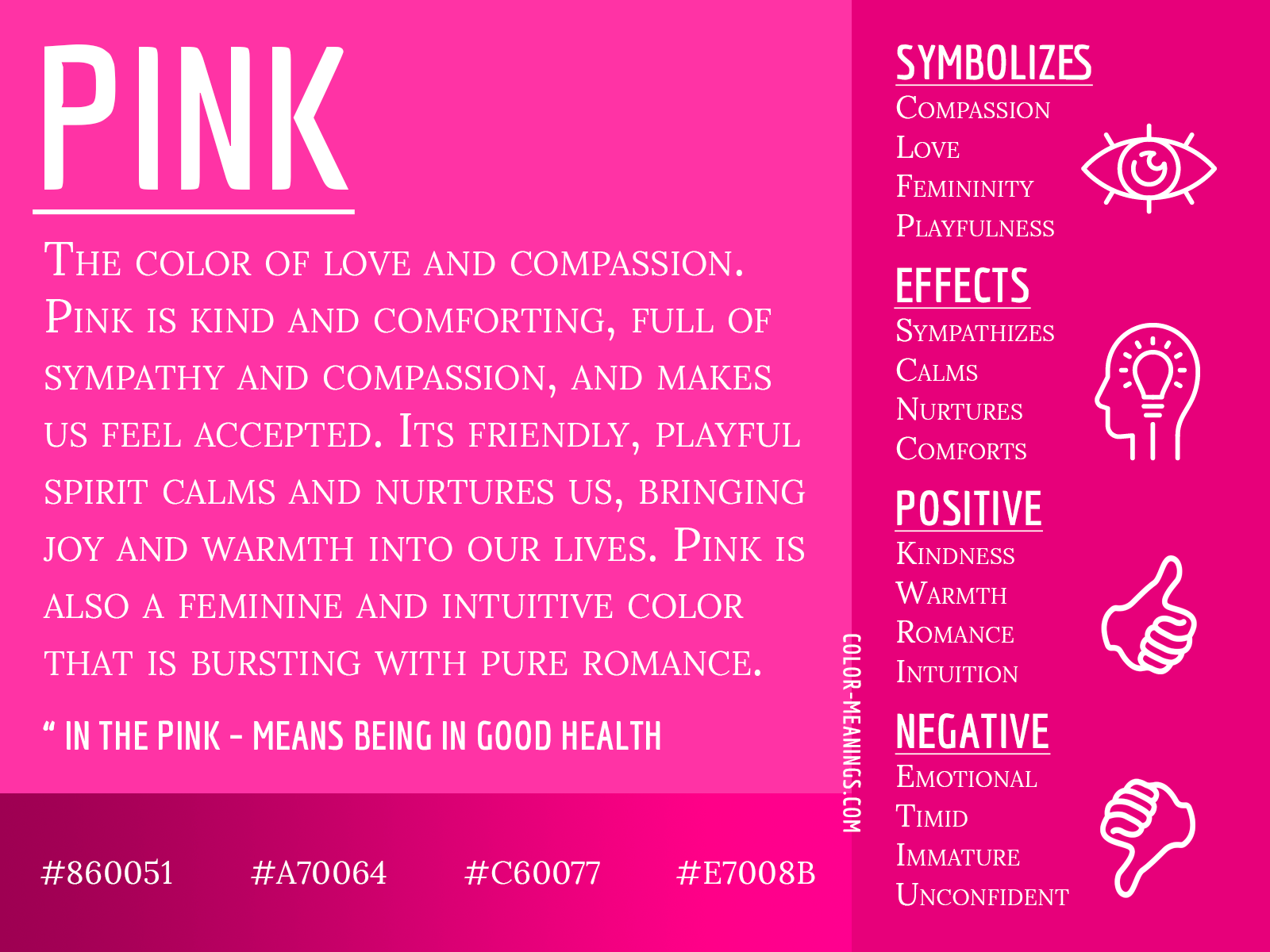 Pink Color Meaning The Color Pink Symbolizes Love And Compassion 